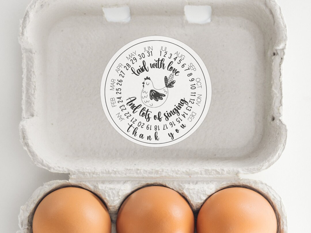 Printable Egg Carton Label Sticker, Egg Carton Label, Printable Label ...