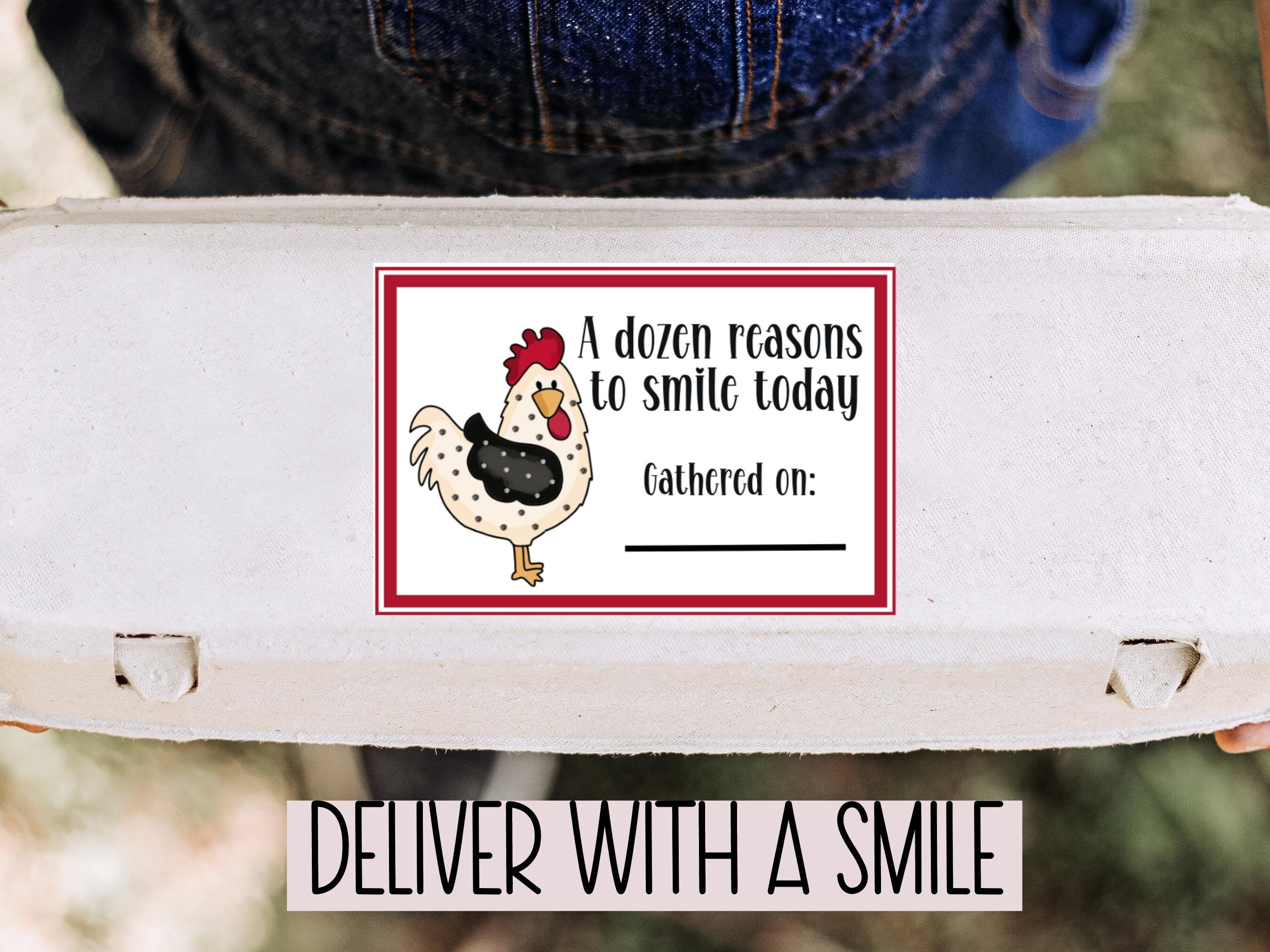 Printable Egg Carton Label Sticker, Egg Carton Label Bundle, Printable ...