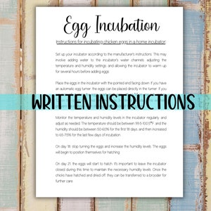 Printable Chicken Egg Incubation Calendar, Incubation Log, Incubation ...