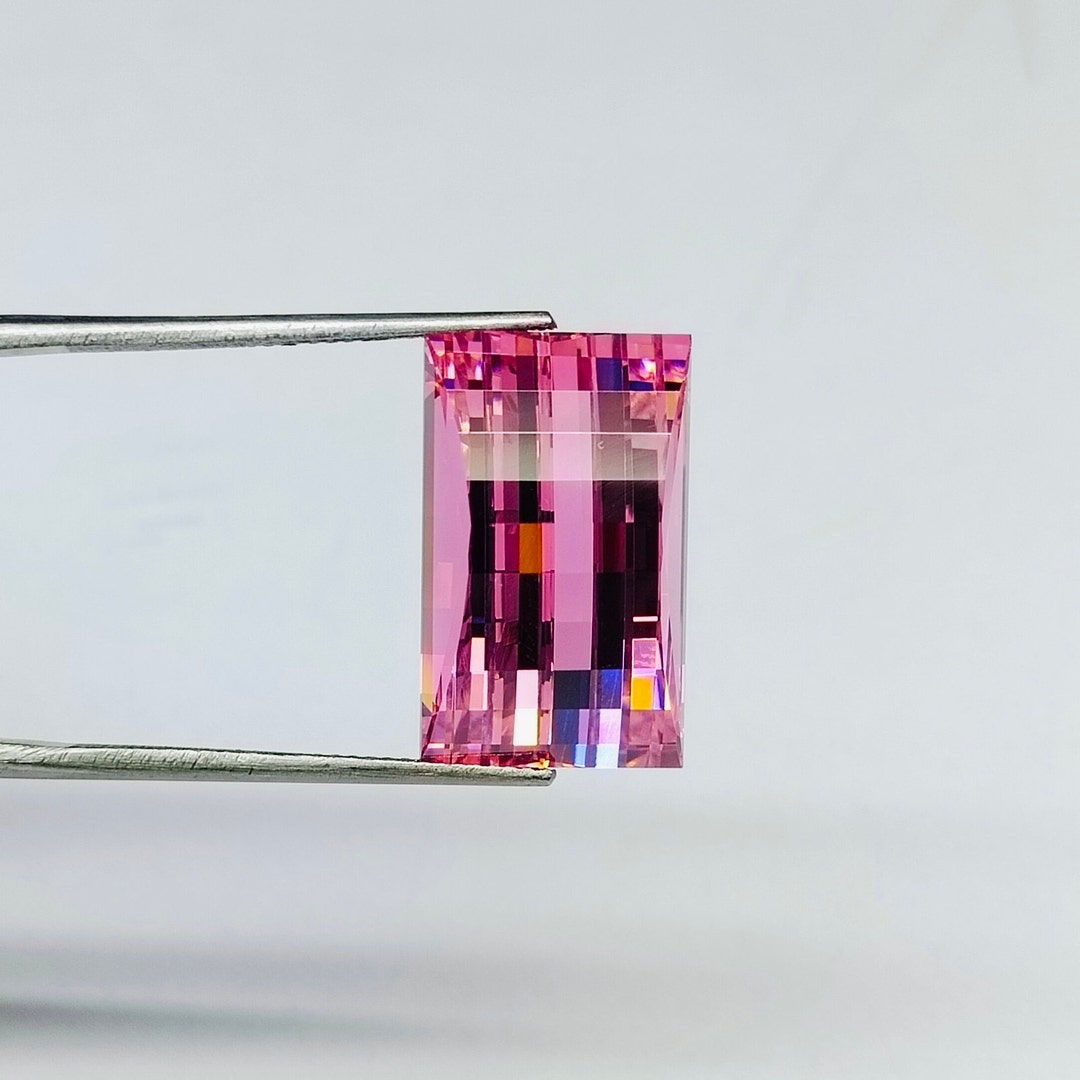 Zirconia Gemstone, Rectangle Shape, Ct.42 Size 12×20 Ring & Pendant ...