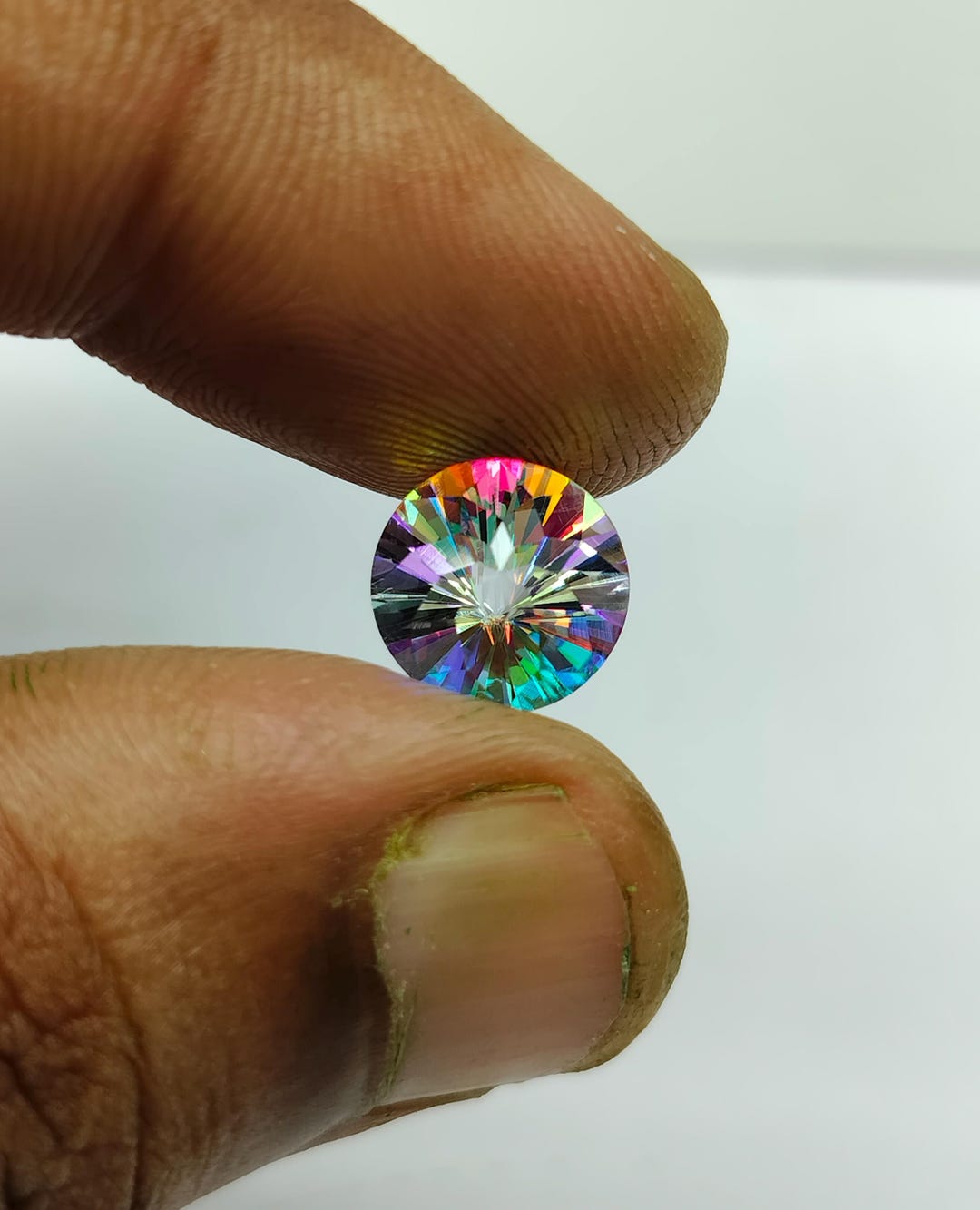 Jubilee Cut Mystic Topaz Gemstone: Rainbow Jewelry Making Stone - Etsy