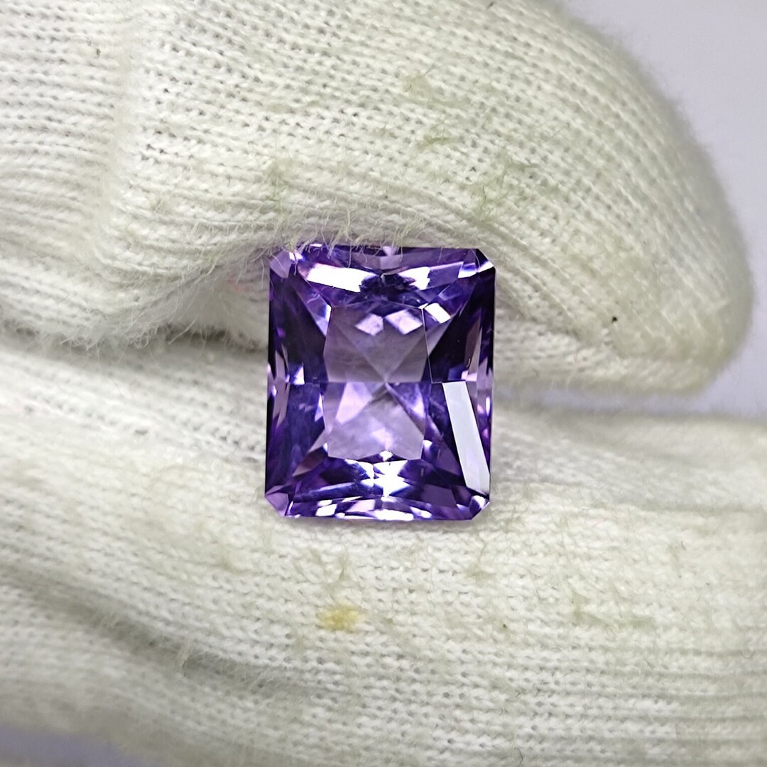 Natural Amethyst, Rectangle Shape, Ring & Pendant Stone, Jewellery ...