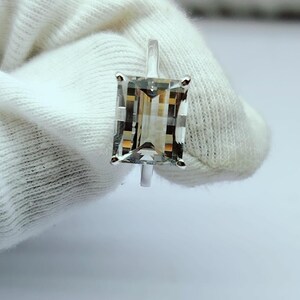 Pixel Cut Crystal Ring: 925 Sterling Silver Engagement Ring - Etsy