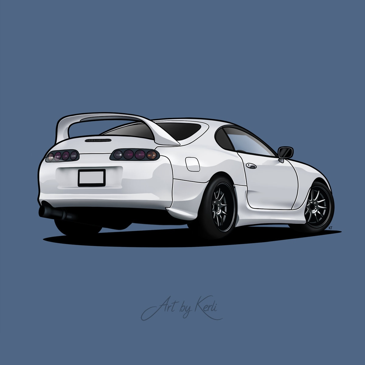 Custom Car Illustration / Cartoonized Car Portrait From Your Photo ...