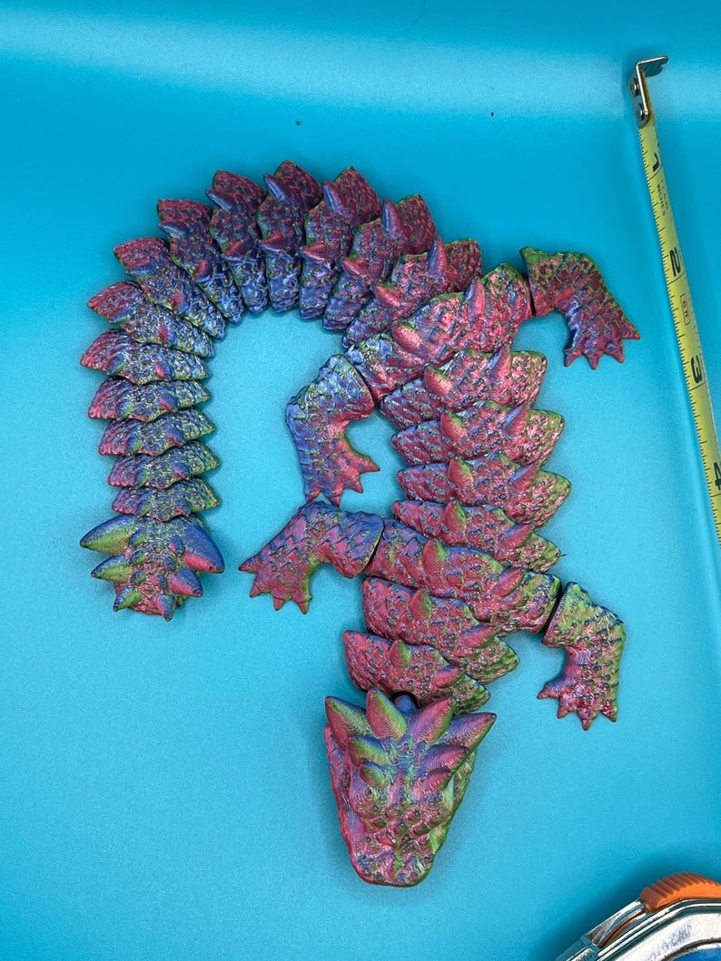 Tri-colored 3d Printed Bone Shaper Dragon - Etsy