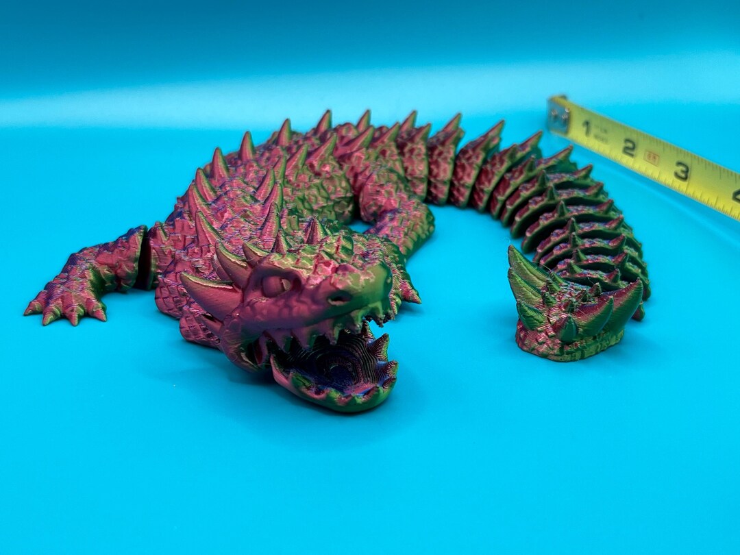 Tri-colored 3d Printed Bone Shaper Dragon - Etsy