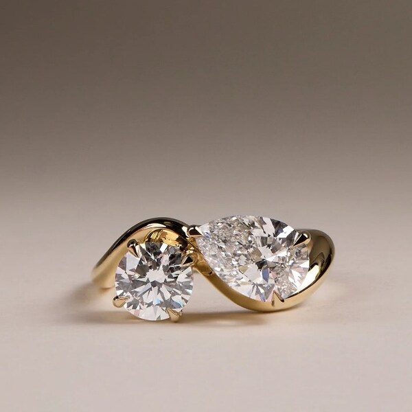 Toi Et Moi Ring - Etsy New Zealand