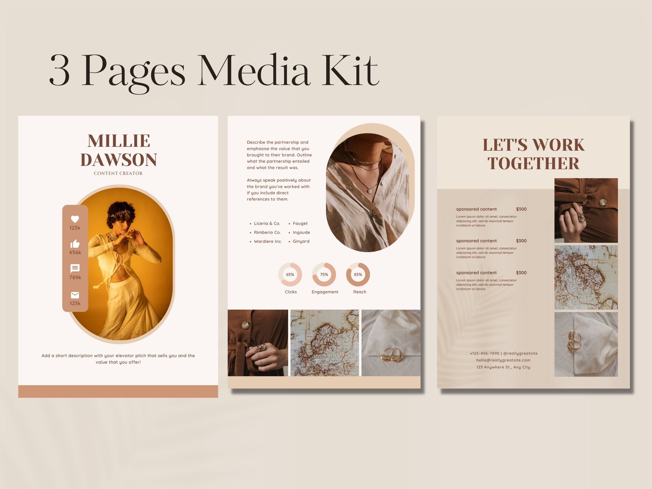 Influencer Media Kit | Media Press Kit | Rate Sheet for Influencers ...