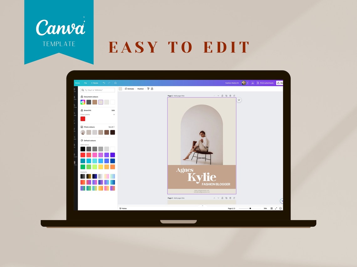Influencer Media Kit | Rate Card Template | Influencer Rate Card ...