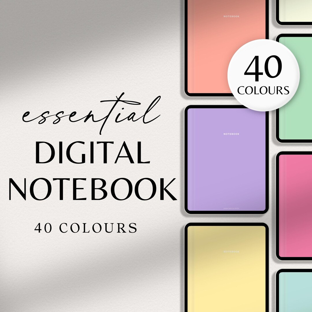 Coloured Digital Notebooks: Goodnotes & Notability Compatible (PDF ...