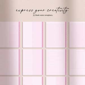 Pink Digital Notebook: Goodnotes & Notability, 35 Templates, Student ...