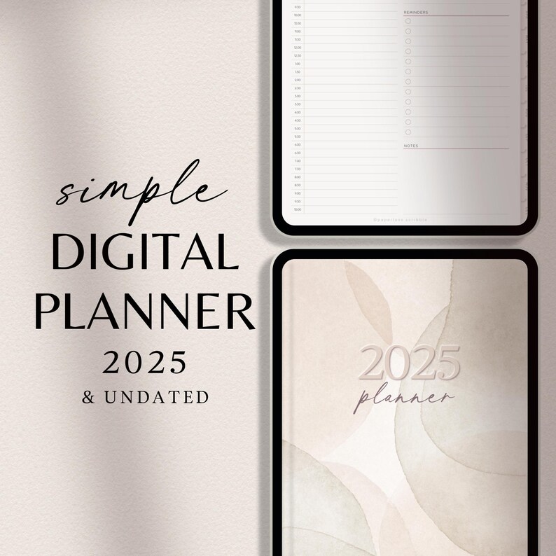 Agenda numérique 2025 | Agenda 2025 GoodNotes | Agenda numérique non ...