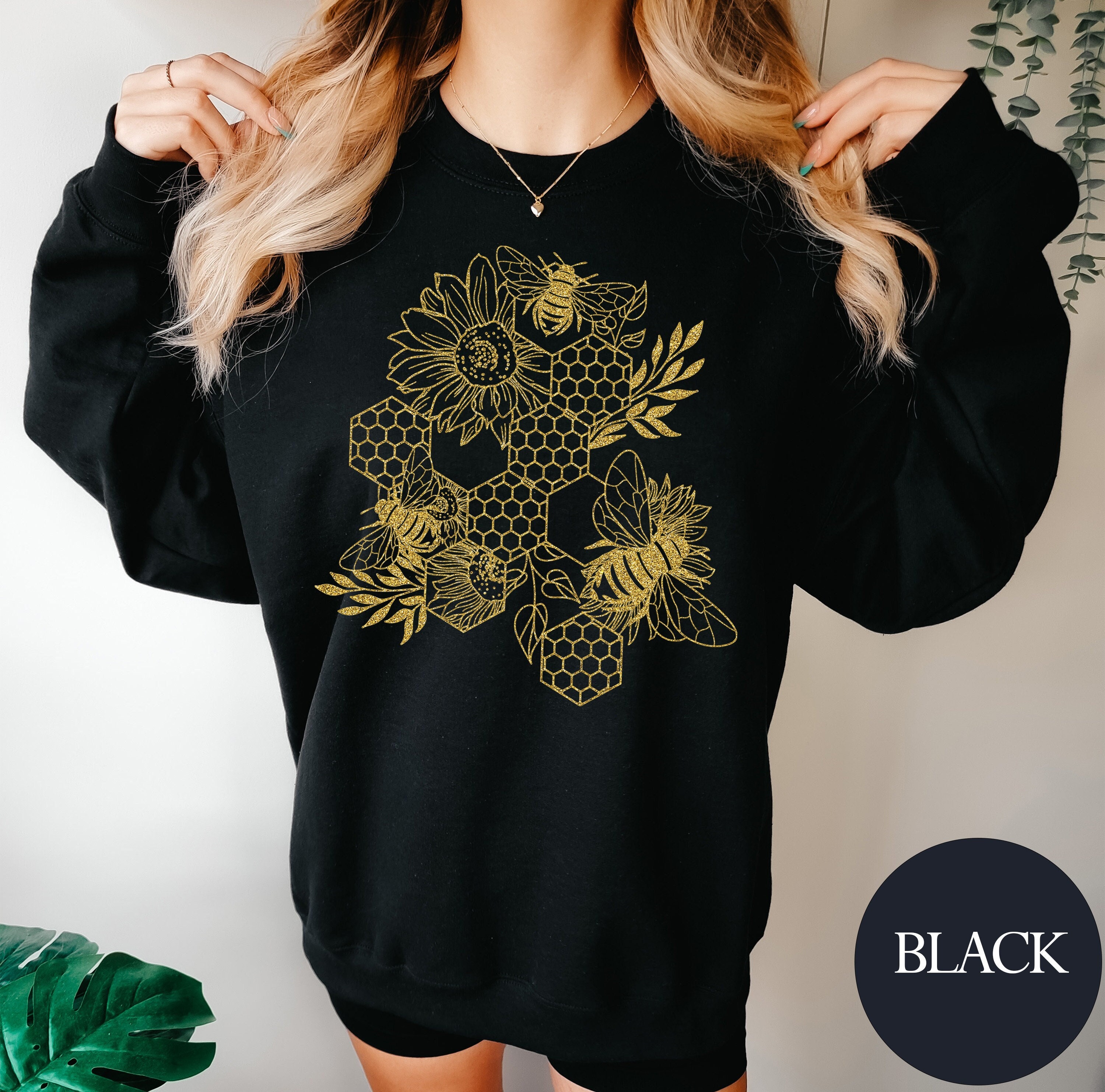 Bumblebee Sweatshirt Nature Inspired Crewneck Sweater for - Etsy
