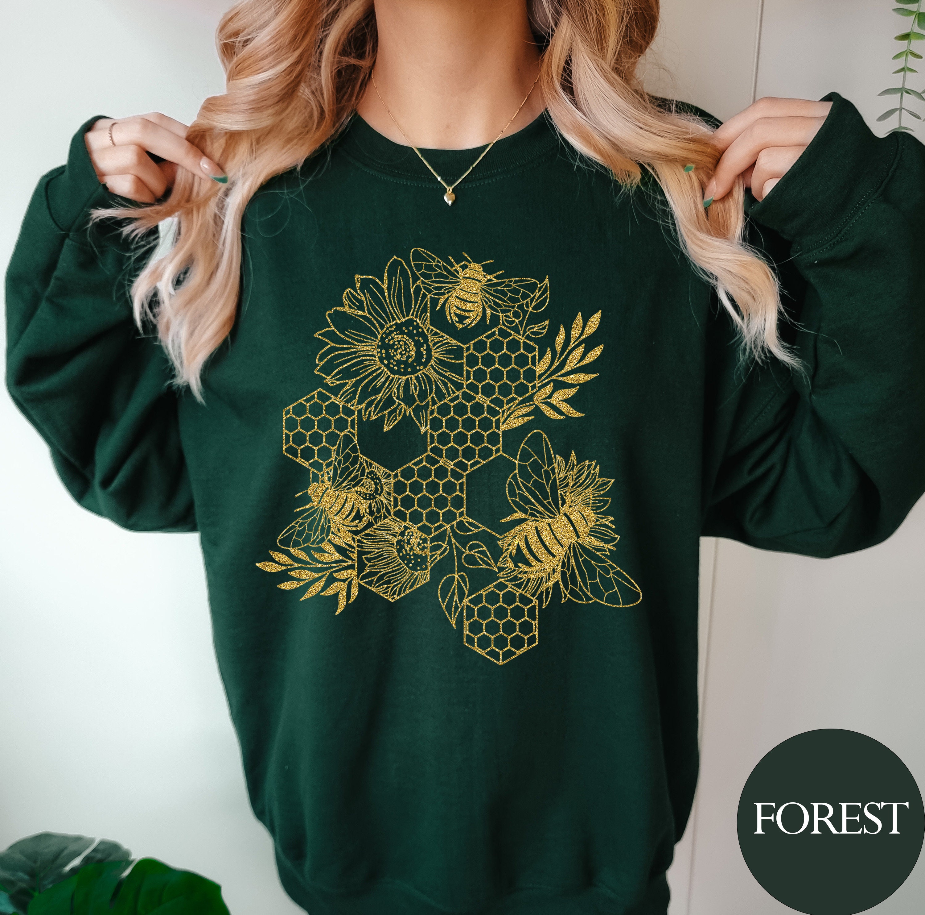Bumblebee Sweatshirt Nature Inspired Crewneck Sweater for - Etsy