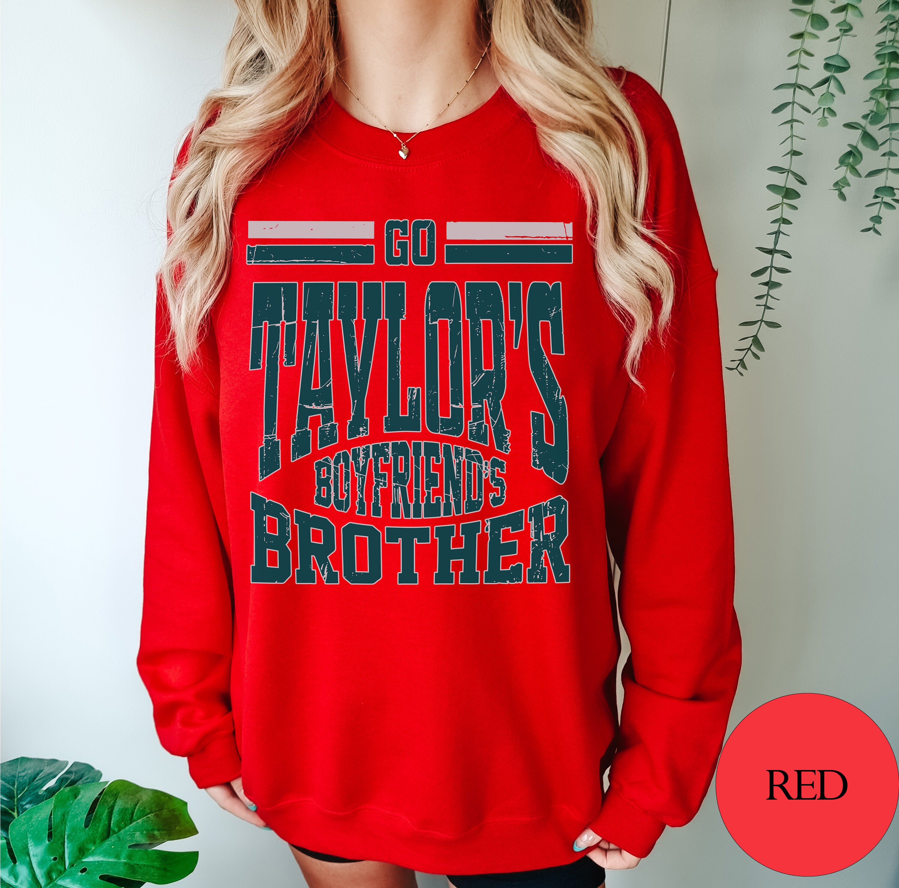 Vintage Go Taylors Boyfriends Brother Jason Kelce Sweatshirt Football ...