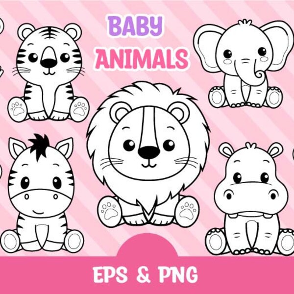 Safari Animals Svg - Etsy Canada