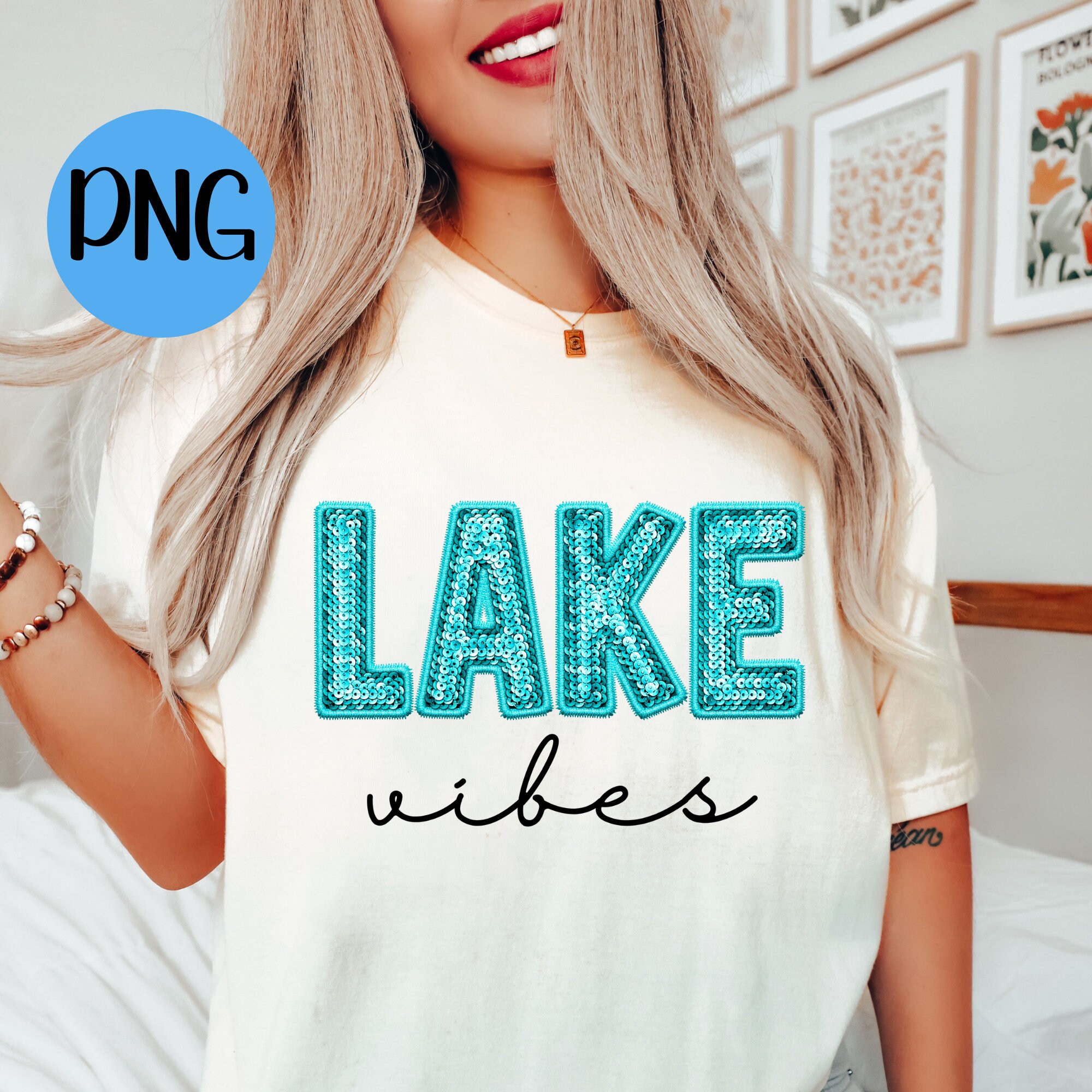 Lake Vibes PNG | Lake Sequin Sublimation | Summer Vibes | Beach Vibes ...