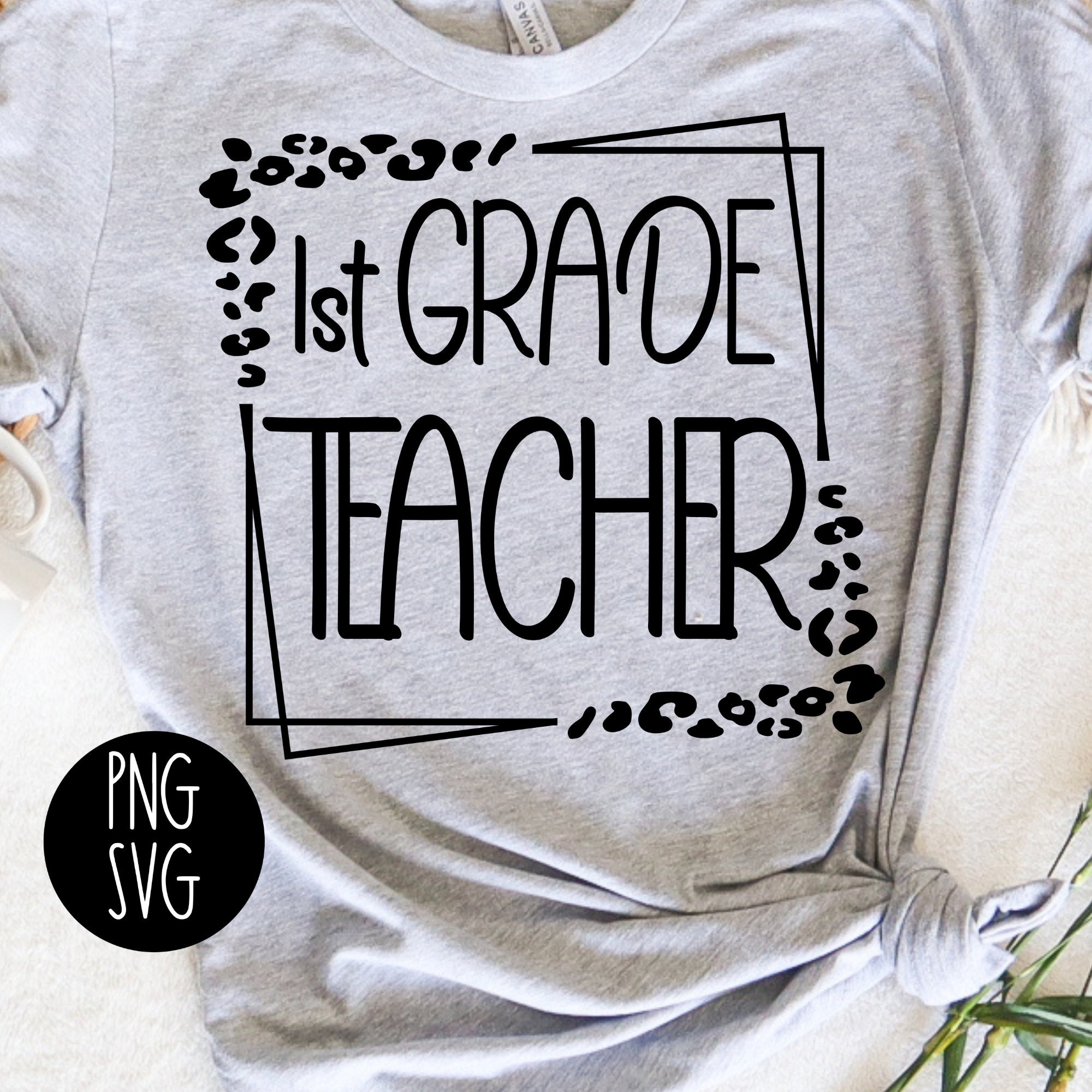 First Grade Teacher PNG SVG Digital Download - Etsy