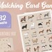 Matching Card Game Printable Memory Game Matching Game Concentration ...