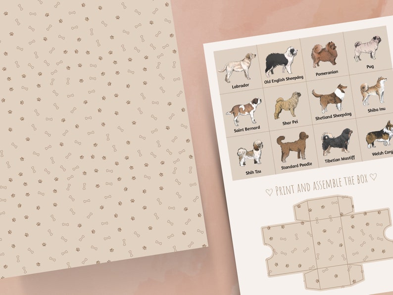 Matching Card Game Printable Memory Game Matching Game Concentration ...