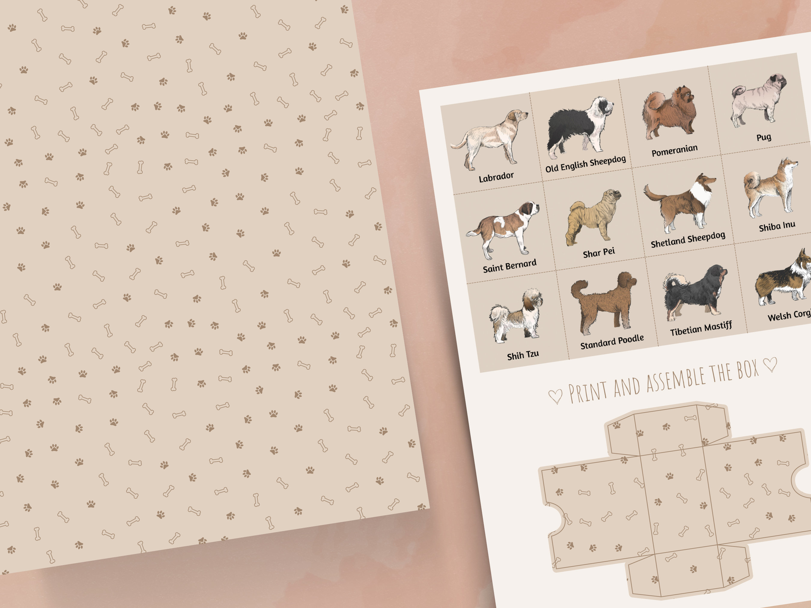 Matching Card Game Printable Memory Game Matching Game Concentration ...