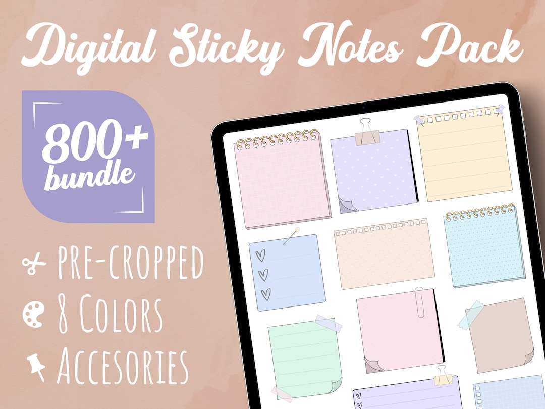 800+ Digital Sticky Notes Digital Stickers Png Stickers Goodnotes ...