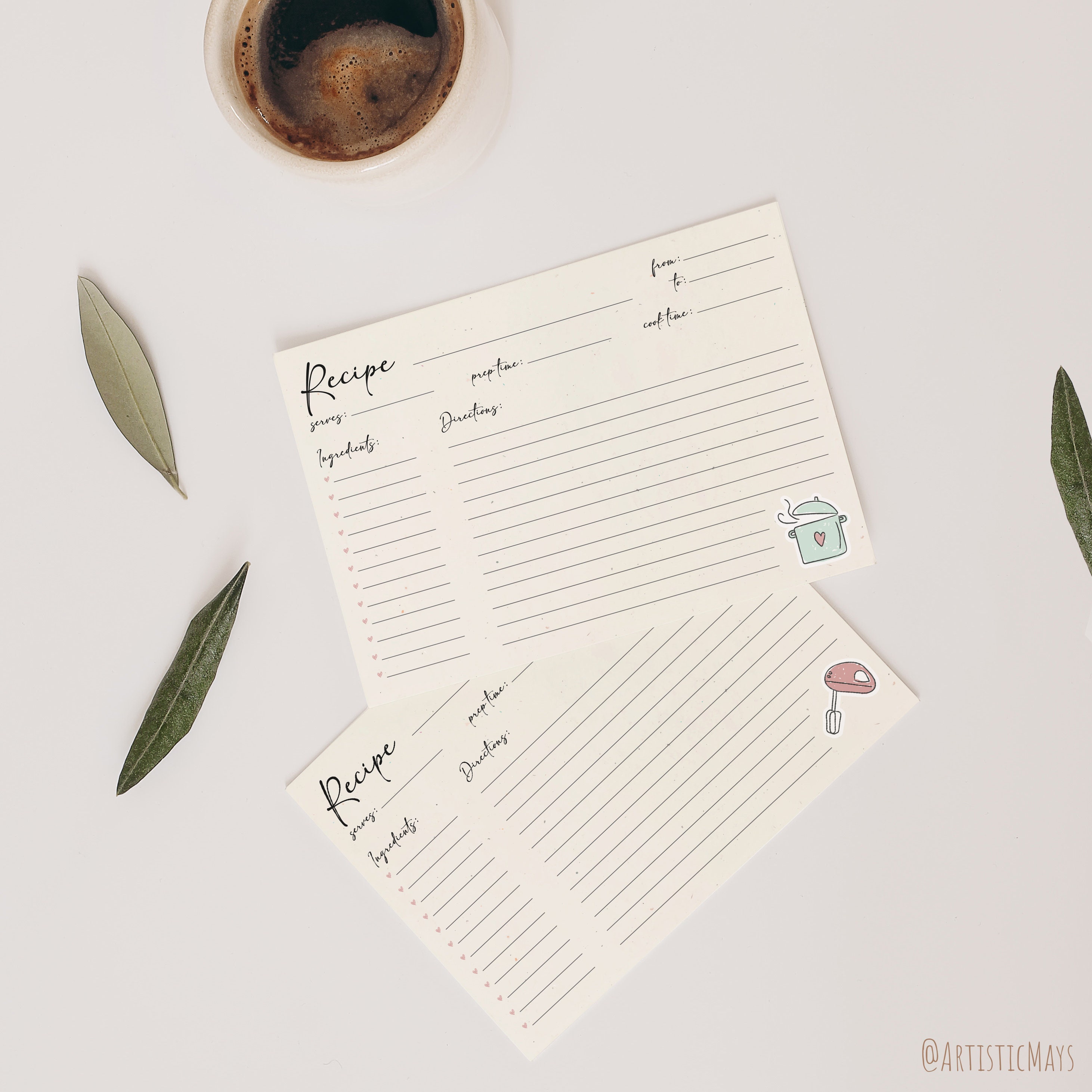 Editable Printable Recipe Card Template Simple Recipe Card Editable ...