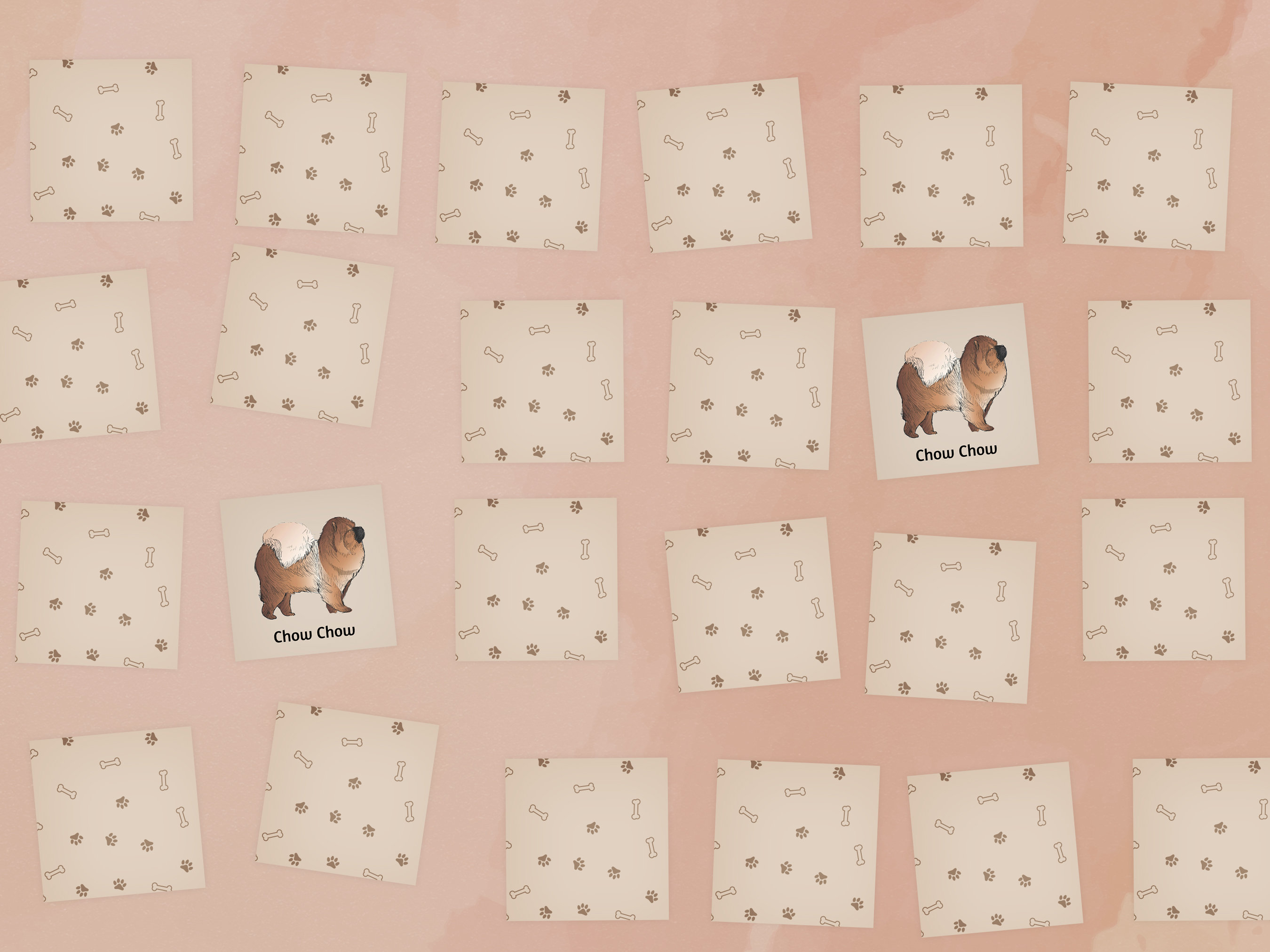 Matching Card Game Printable Memory Game Matching Game Concentration ...