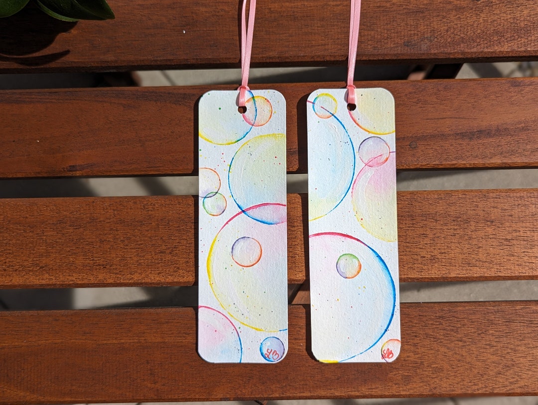 Handmade Bubbles Bookmark, Birthday Gift, Daughter Gift, Mothers Day ...