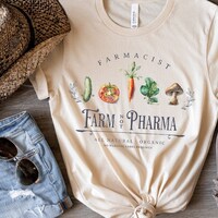 Farm Not Pharma Long Sleeve Tshirt, Farmacist Shirt, Vegetable Shirt ...