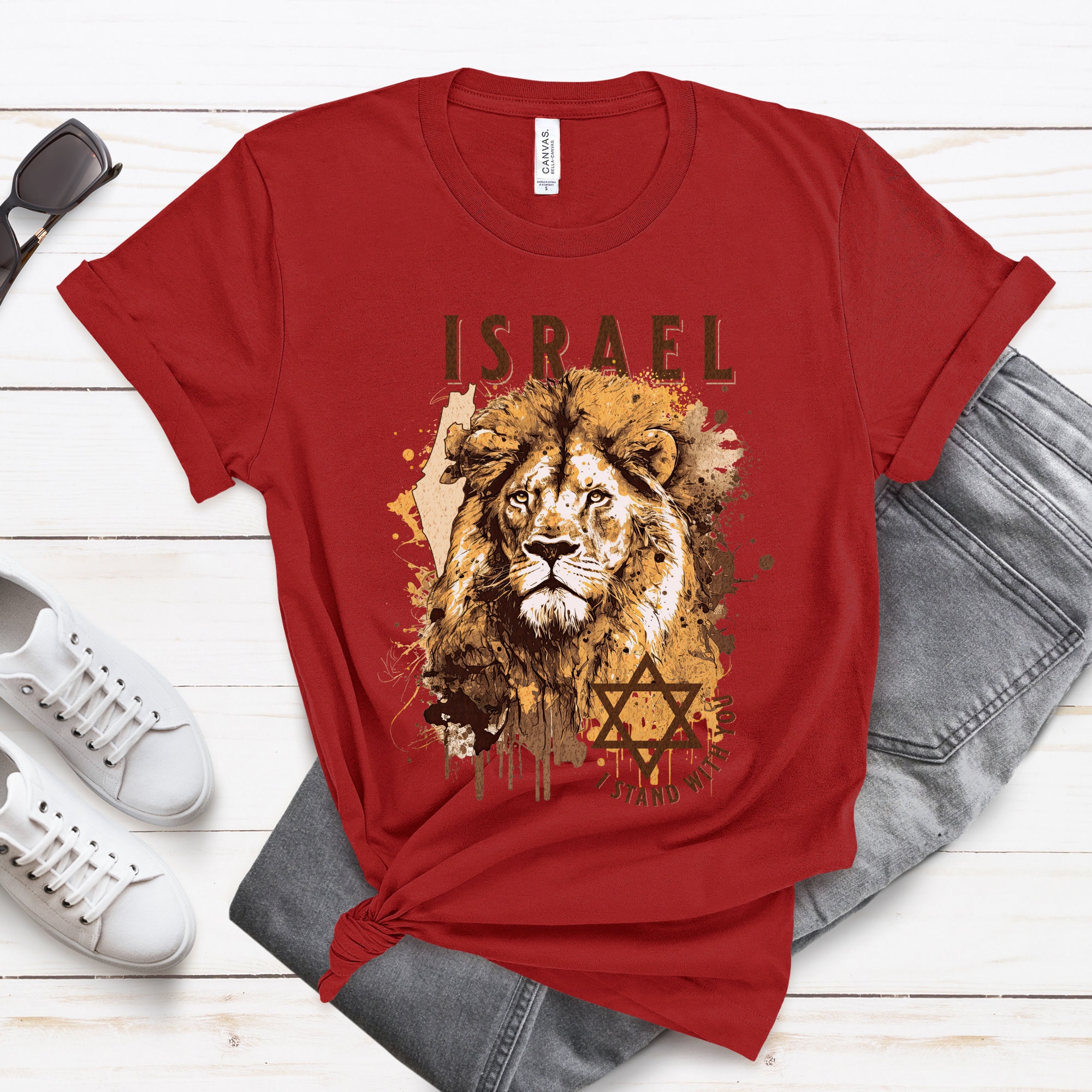 I Stand With Israel Shirt, Pray for Israel Shirt, Star of David Tee ...