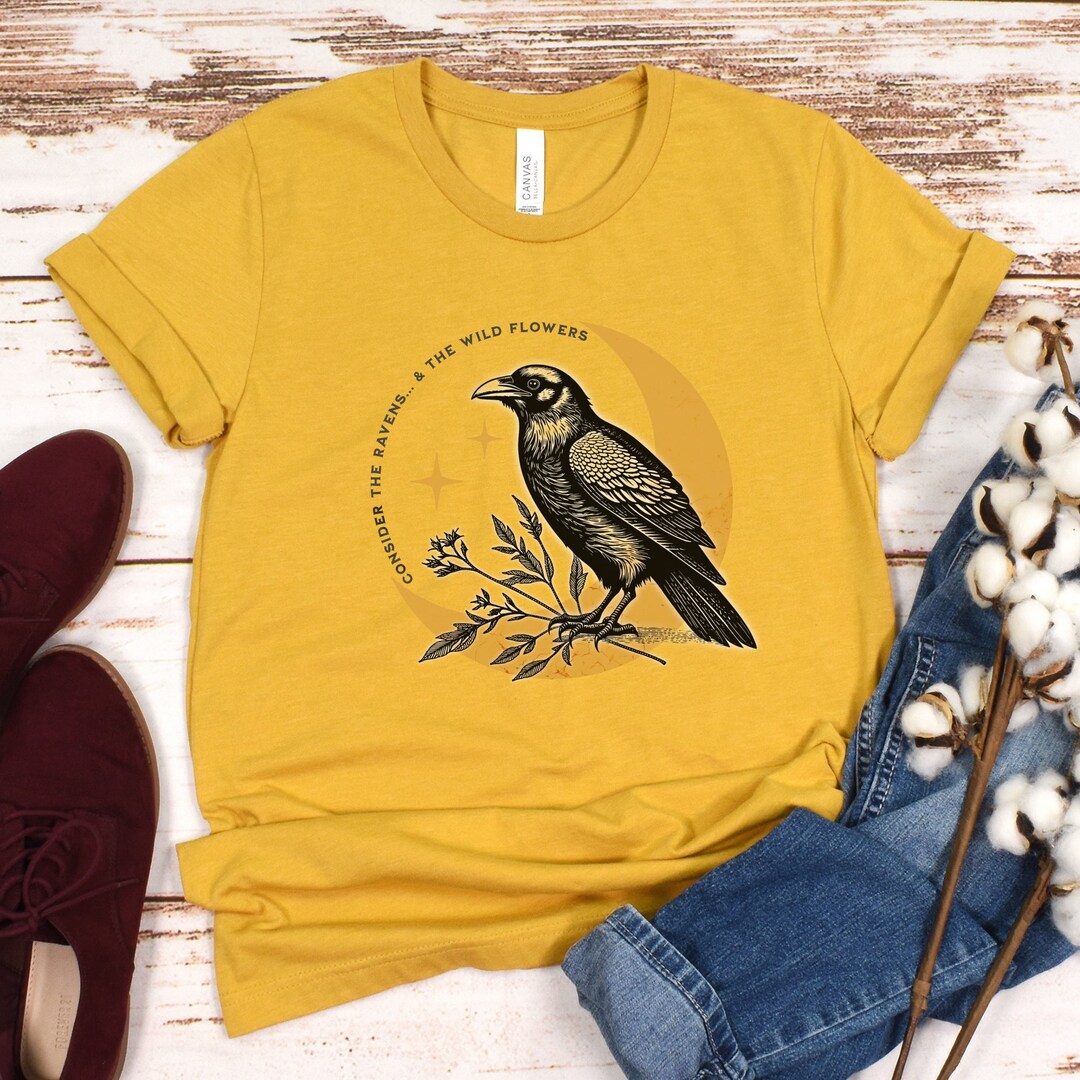 Christian Shirts, Consider the Raven ... and the Wildflowers Shirts ...