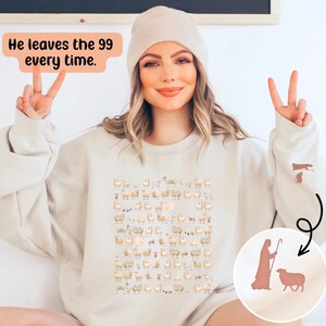 He Leaves the 99 Shirts, Jesus Sweatshirt, Luke 15 Shirt, Christian ...
