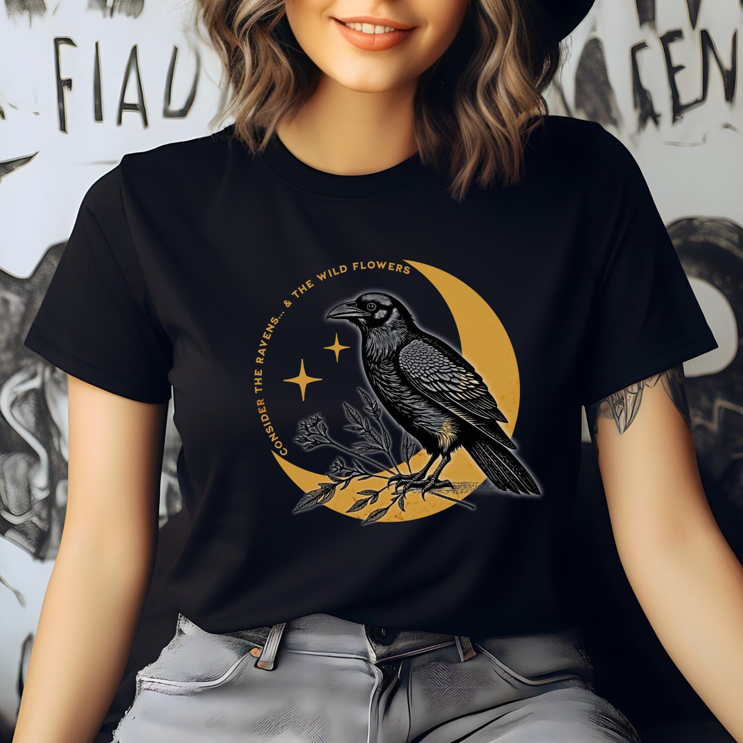 Christian Shirts, Consider the Raven ... and the Wildflowers Shirts ...