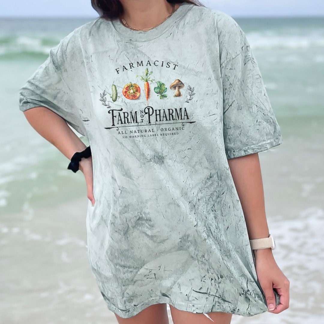 Comfort Colors Farm Not Pharma Shirt With Veggies, Farmacist Shirt ...