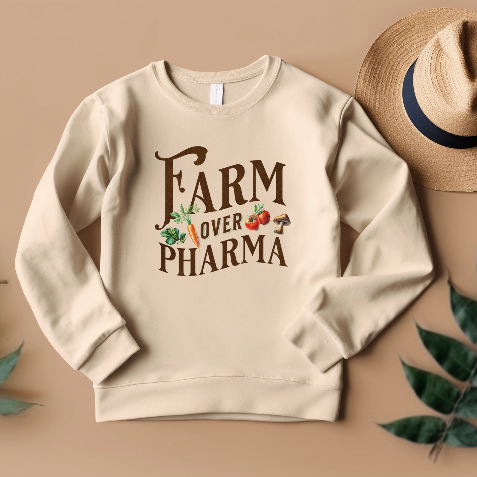 Veggie Shirt, Farm Over Pharma Sweatshirt, Gardening Shirt, Farmacist ...