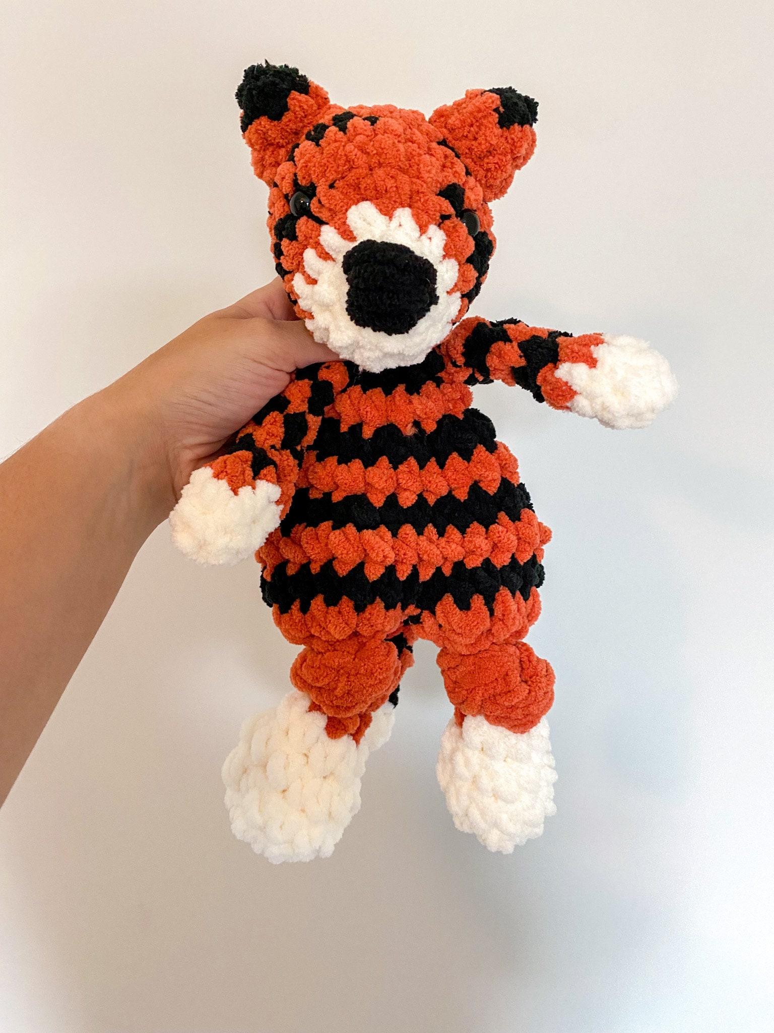 Tiger Lovey | Tiger Snuggler | Crochet Tiger | Baby Toddler Gift ...