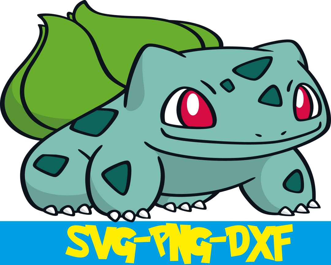 Bulbasaur Svg Pokemon Svg Bulbasaur Bulbasaur Png Files - Etsy