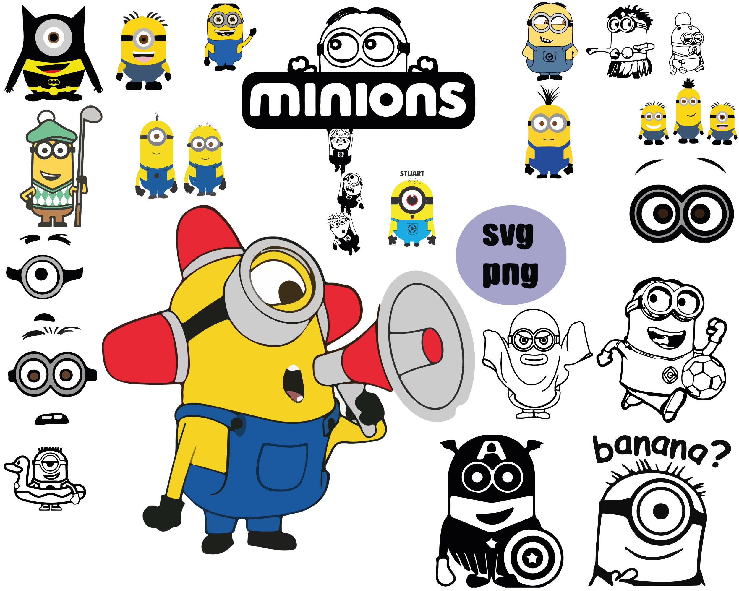 Minion SVG Minions SVG Cartoon SVG Layered Svg Minion Cut - Etsy Israel