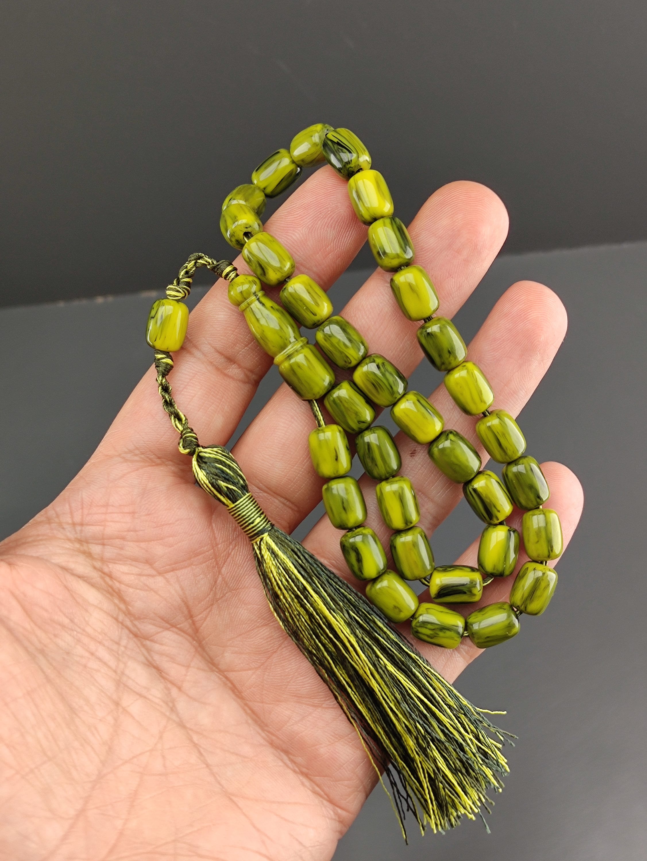 Faturan Amber Rosary, Bakelite Rosary, Muslim Rosary, Misbaha, Islamic ...