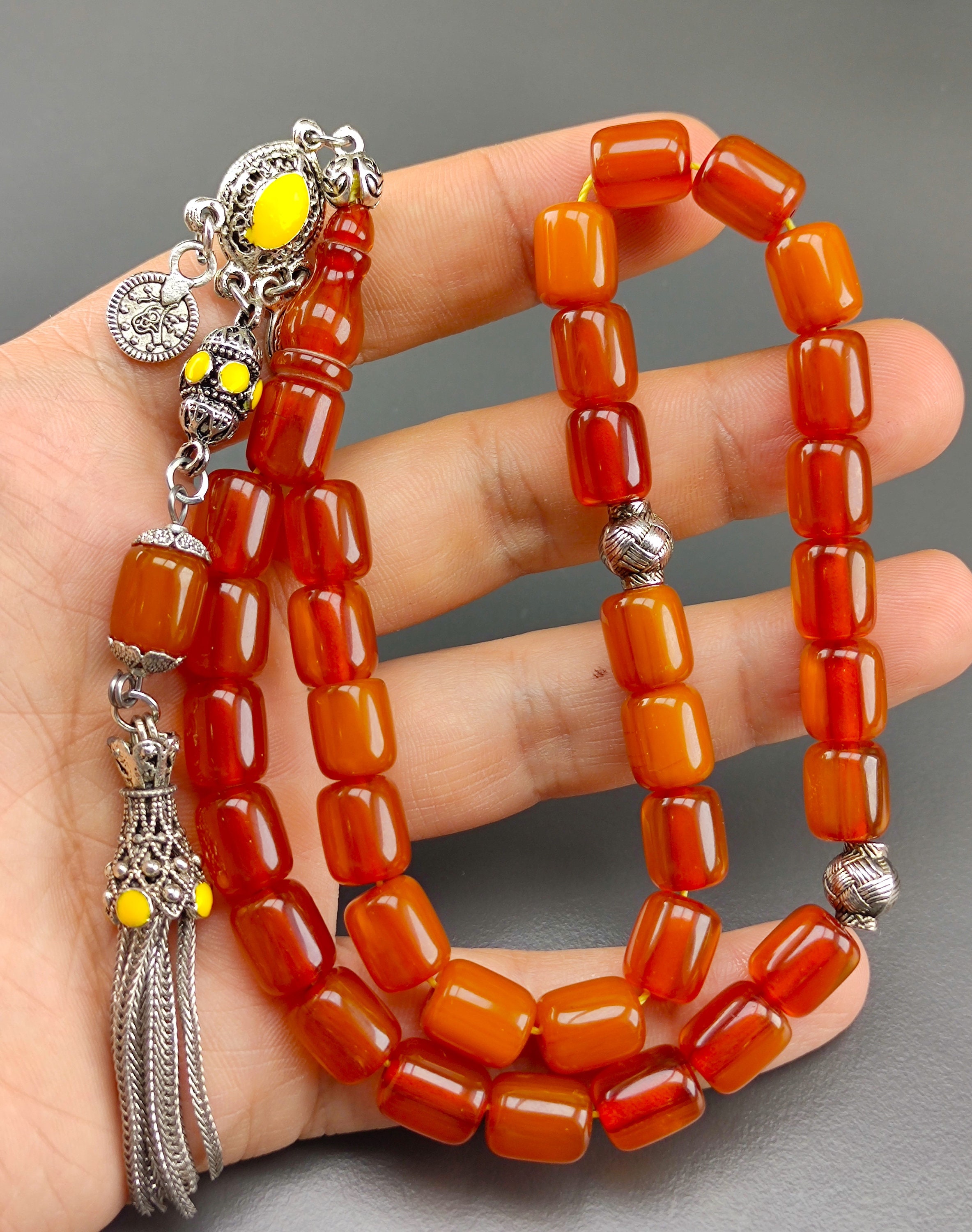 Faturan Amber Rosary, Bakelite Rosary, Muslim Rosary, Misbaha, Islamic ...