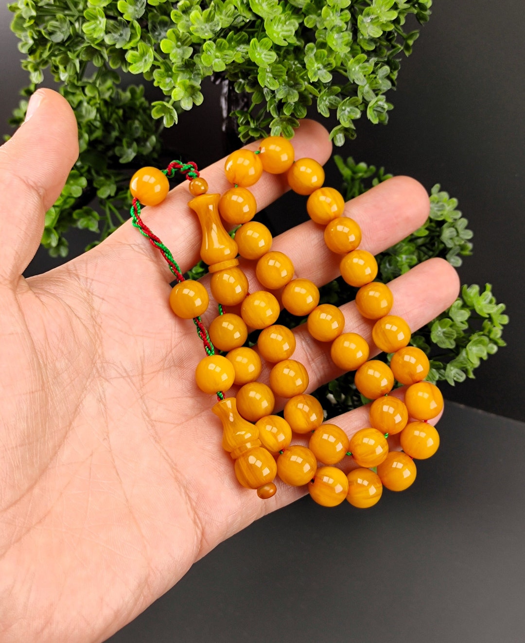 Faturan Amber Rosary, Bakelite Rosary, Muslim Rosary, Misbaha, Islamic ...