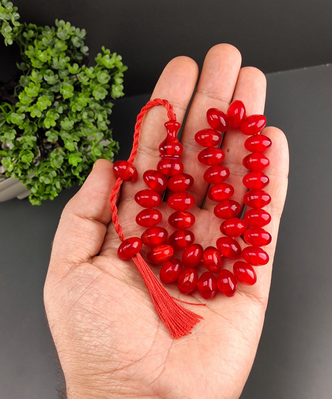 Faturan Amber Rosary, Bakelite Rosary, Muslim Rosary, Misbaha, Islamic ...