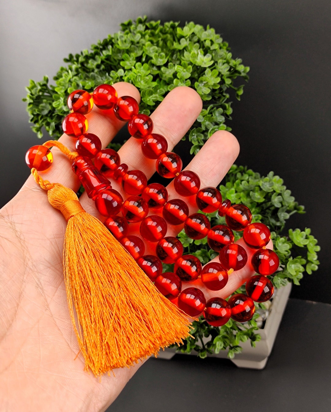 Faturan Amber Rosary, LARGE SİZE Rosary, Muslim Rosary, Misbaha ...