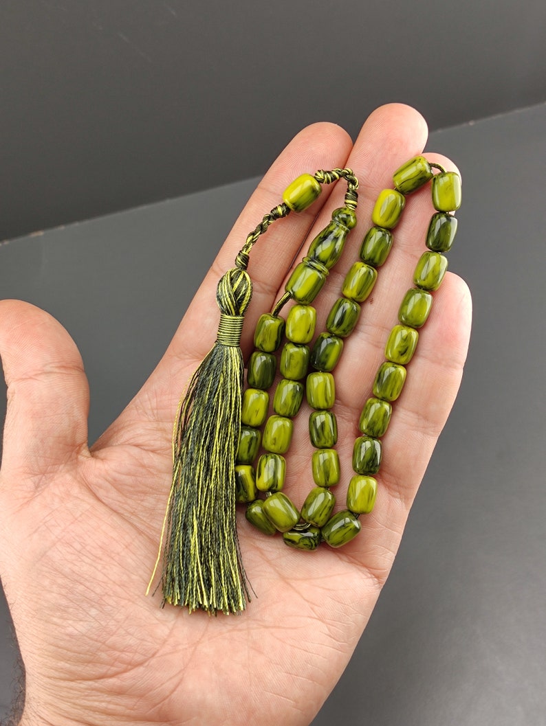 Faturan Amber Rosary, Bakelite Rosary, Muslim Rosary, Misbaha, Islamic ...