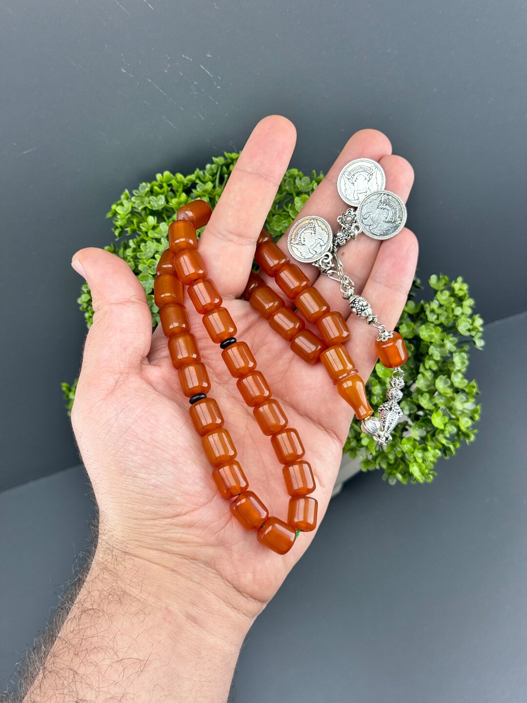 Faturan Amber Rosary, Bakelite Rosary, Muslim Rosary, Misbaha, Islamic ...