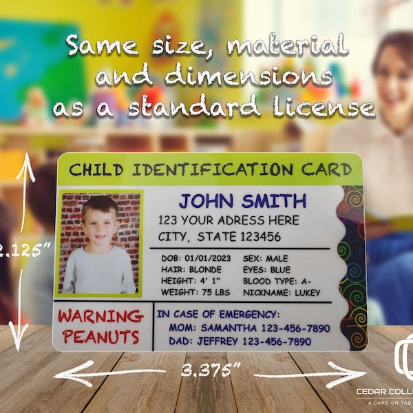 Identification Card - Etsy