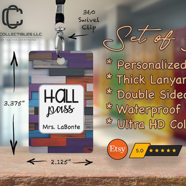 Wood Restroom Passes - Etsy