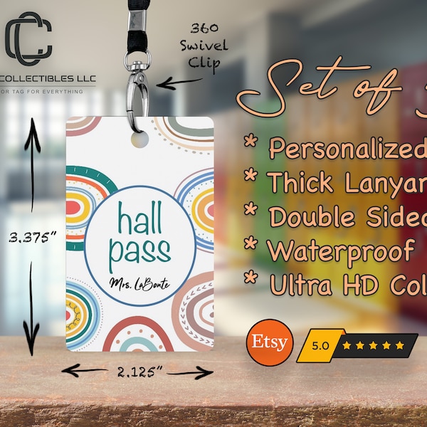 Bathroom Passes - Etsy