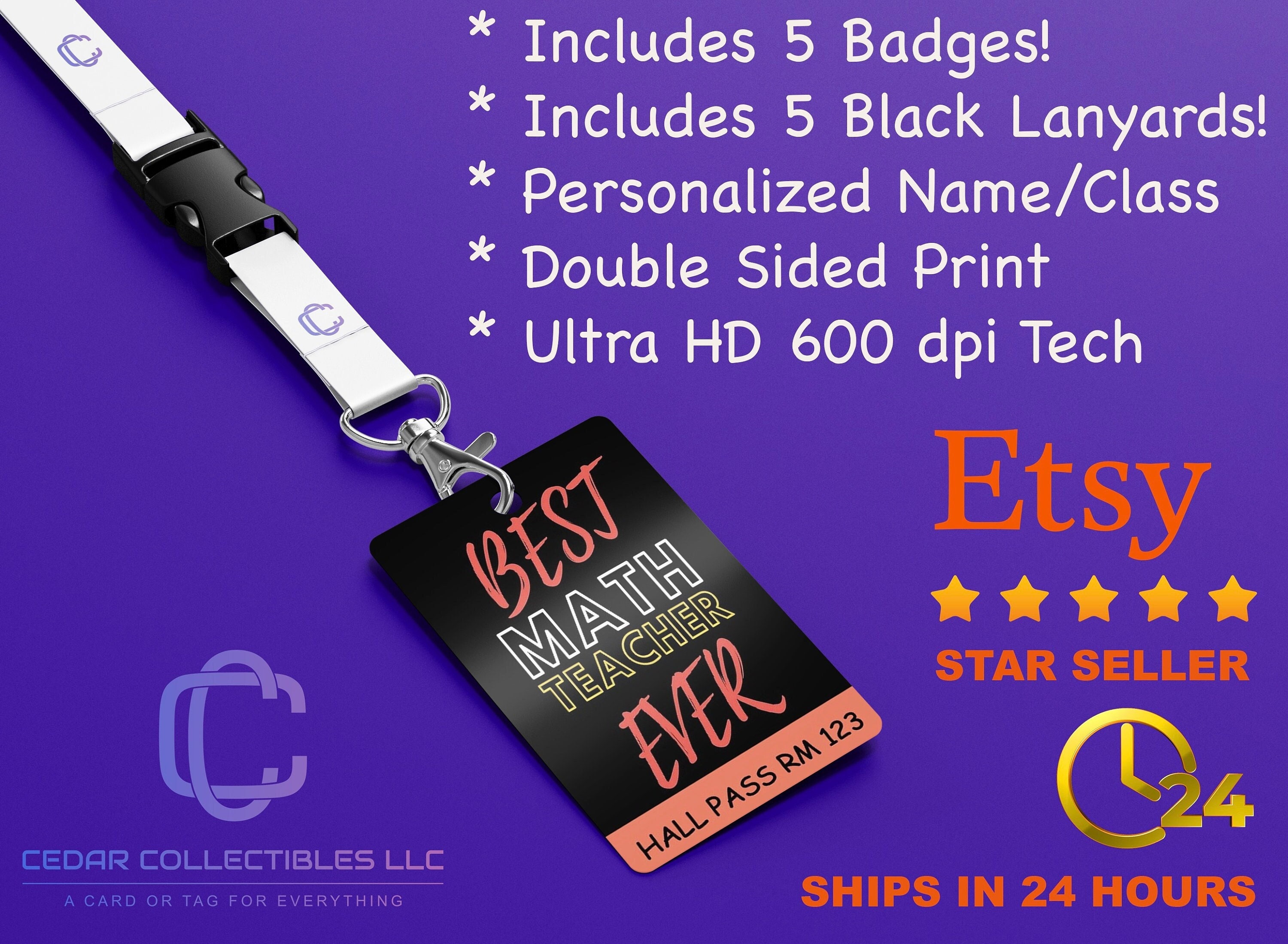 Student Hall Pass Set of 5 Teacher Hall Pass Custom Classroom - Etsy